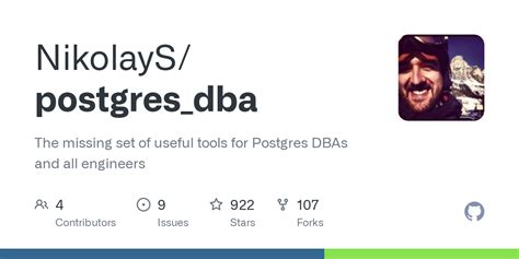 GitHub NikolayS Postgres Dba The Missing Set Of Useful Tools For Postgres DBAs And All Engineers