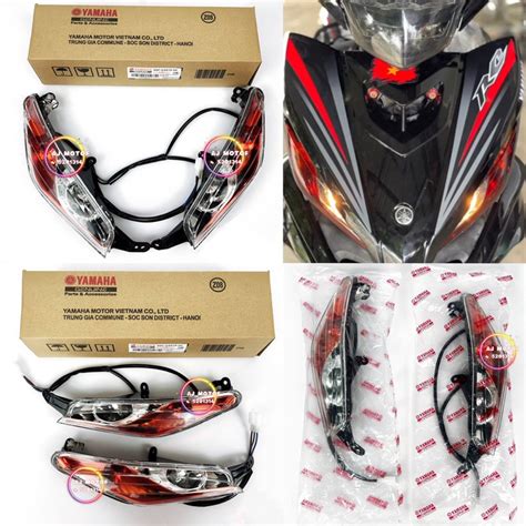 YAMAHA LC135 LC V2 VIETNAM SIGNAL ORANGE FRONT REAR V3 V7 BOLEH PASANG ADD ON WIRE SOCKET
