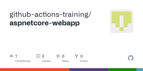 Github Github Actions Trainingaspnetcore Webapp