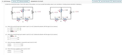 Solved Consider The Circuits Shown Below Due To The Nature
