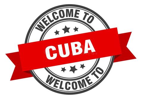 Welcome To Cuba Welcome To Cuba Isolated Stamp Stock Vector Illustration Of Stamp Round