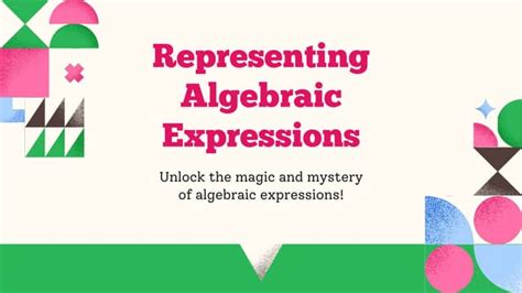 Representing Algebraic Expressions Website Pptx