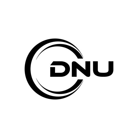 Dnu Letter Logo Design In Illustration Vector Logo Calligraphy