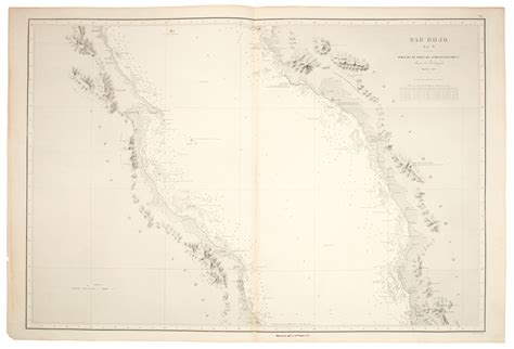 Red Sea 4 Sheet Chart Of The Red Sea 1869 Travel Atlases Maps