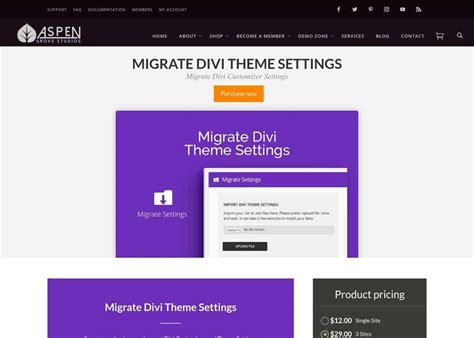 Migrate Divi Theme Settings Multipurpose Divi Plugin Example Divi Gallery