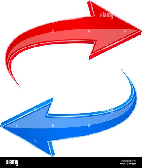 Back And Forth Arrow Stock Vector Images Alamy