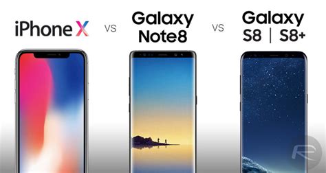 Iphone X Vs Galaxy Note Vs Galaxy S Benchmarks Comparison Redmond Pie