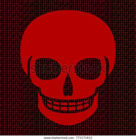 Hacking System Abstract Luminous Skull Red Stock Vector Royalty Free 775571812 Shutterstock