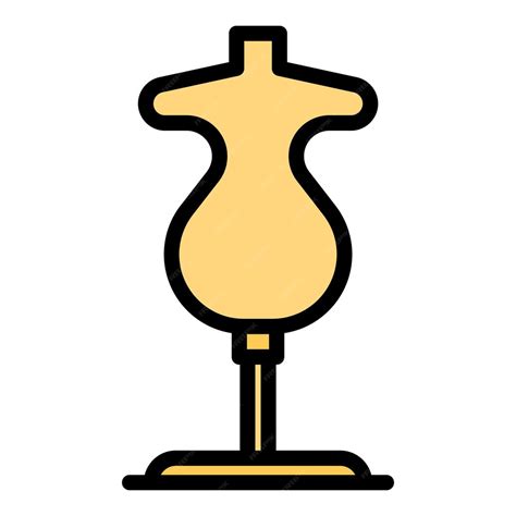 Икона манекена Контур Икона векторной манекена для веб дизайна изолированная на белом фоне