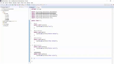 Testng For Automation Features All Annotations Youtube