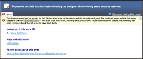 Dynamics GP Addins And Visual Studio 2022 Error Adding New Form