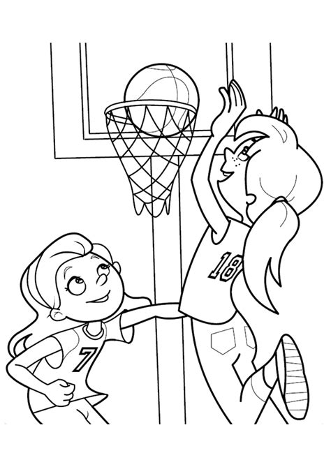 Coloriage Match Basket Ball Sur