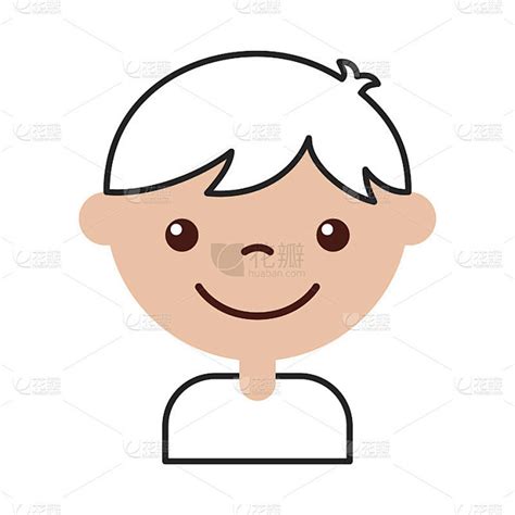 可爱的男孩角色图标