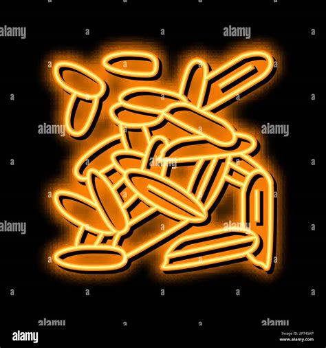 Rice Seed Neon Glow Icon Illustration Stock Vector Image And Art Alamy