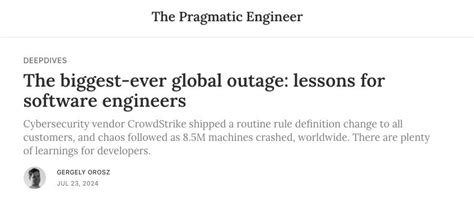 Michael Boyd On Linkedin Im A Big Fan Of The Pragmatic Engineer And