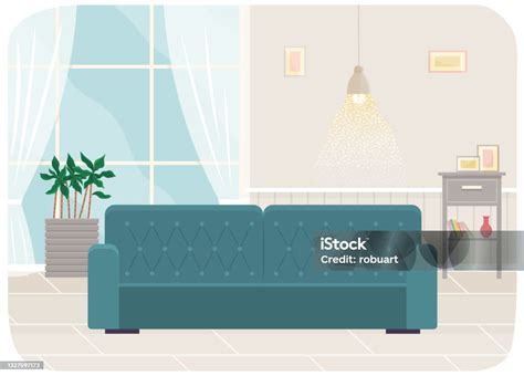 플랫 디자인 인테리어 아파트에서 가구의 계획 및 배열 거실 홈 라이프 스타일 스타일 하우스 0명에 대한 스톡 벡터 아트 및 기타 이미지 Istock