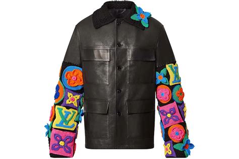 Louis Vuitton Lv Crochet Leather Overshirt Black 남성 Ss23 Kr