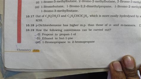 Ii 1 Bromo 3 Methylbutane 2 Bromo 2 Methylbutane 2 Bromo 3 Methyl Ii