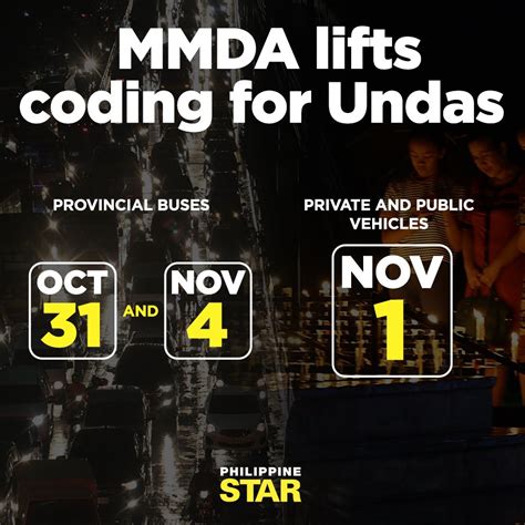 Philippine Star The Number Coding Scheme Will Be Lifted