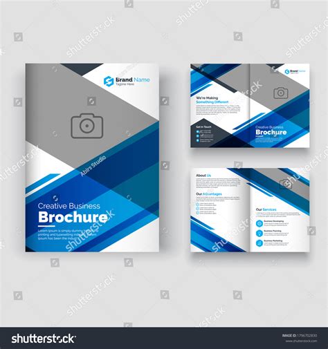 창의적인 브로셔 디자인 표지 후면 및 스톡 일러스트 1796702830