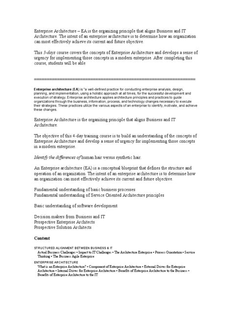 Bahan Syllabus Pdf Enterprise Architecture Service Oriented