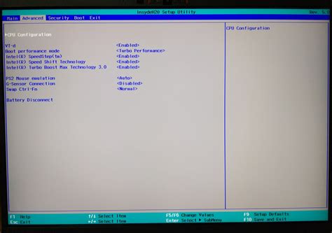 Bios Guide Framework Laptop Framework Community
