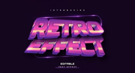 Efecto De Estilo De Texto Retro Colorido Y 3d Efecto De Estilo De Texto