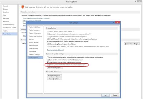 Remove Personal Information From File Properties On Save Grayed Outms