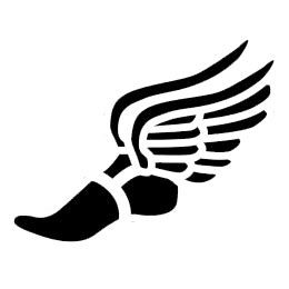 Track And Field Winged Foot Tattoo