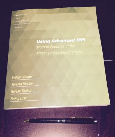Review This Book Using Advanced Mpi Modern Features Insidehpc