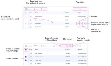 Working With Overview Tables Xentral Help Center