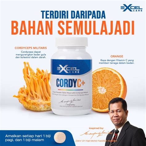 Beli Free Botol Cordyc Excel Cordy C Cordy C Plus Oleh Dato Dr Hj Mohd Fadzilah