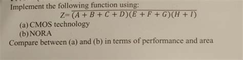 Solved Implement The Following Function Using Chegg