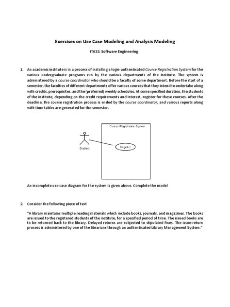 exercise on use cases and analysis modeling pdf use case libraries