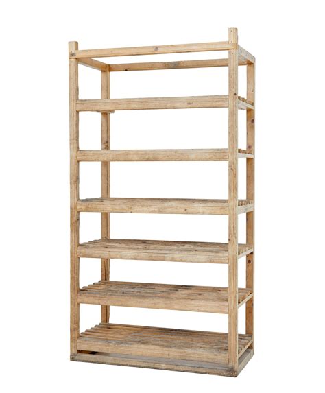EARLY TH CENTURY RUSTIC PINE STORAGE RACK Debenham Antiques
