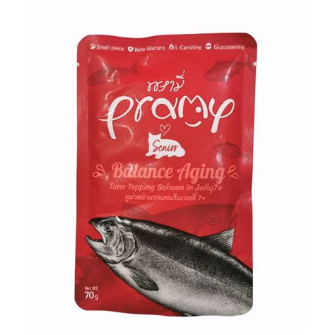 Pramy พรามี่ ขายยกกลัง48ซอง อาหารแมว สุขภาพดี ขนาด 70 กรัม อาหารเปียกแมว Shopee Thailand