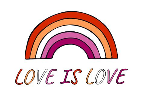 다채로운 무지개 모양 레즈비언 프라이드 플래그 행복한 프라이드 데이 Lgbtqia 커뮤니티 프라이드 월 포스터 스티커 카드에 대 한 손으로 그린 낙서 Lgbt 프라이드의