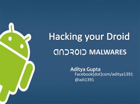 hacking your android slides ppt