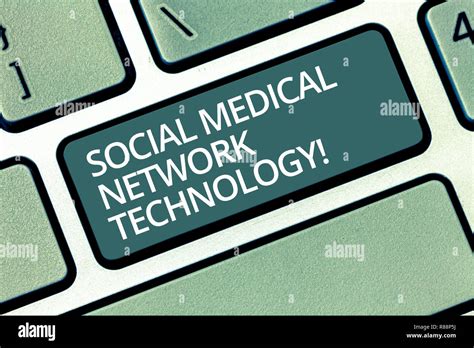 Handwriting Text Writing Social Medical Network Technology Concept Meaning Online Modern