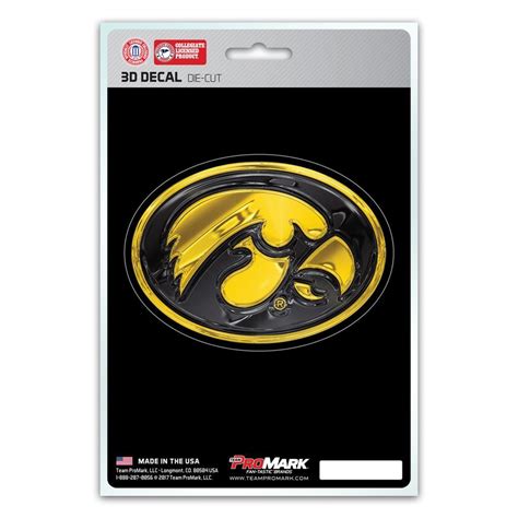 Iowa Hawkeyes Die Cut 3d Logo Decal New Ncaa Car Sticker Emblem Truck