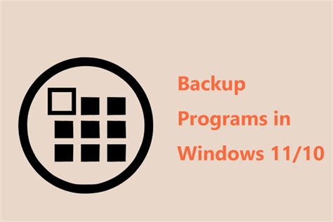 How To Backup Programs In Windows Ways To Try MiniTool