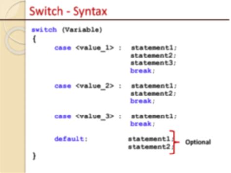 SOLUTION Lec C Switch Statements Studypool
