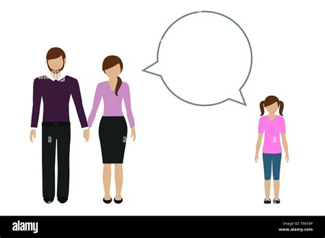 Adult Mother Daughter Talk Stock Vector Images Alamy