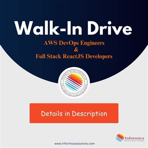 aws devops reactjs fullstackdevelopment walkindrive hyderabadjobs