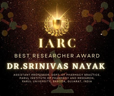 Dr S P Srinivas Nayak On Linkedin Thank You Iarcon International Llp For Recognizing The