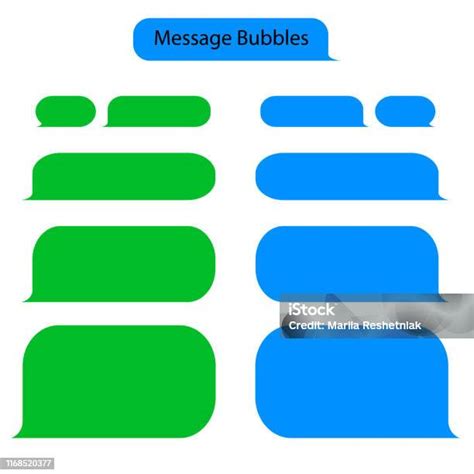 텍스트 Sms에 대한 메시지 거품 채팅 플랫 스타일의 거품 형태로 메신저채팅 웹 전화에 대한 텍스트에 대한 빈 메시지입니다 벡터 일러스트레이션 온라인 채팅 말풍선에 대한