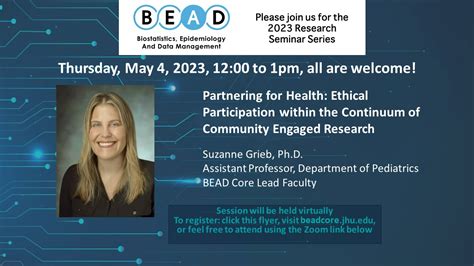 Watch Now Partnering For Health Ethical Participation Within The