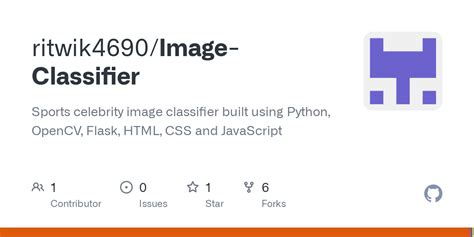 Github Ritwik4690image Classifier Sports Celebrity Image Classifier