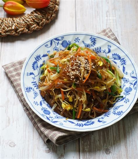 간단 잡채 만들기 콩나물잡채 만드는법 간단한 잡채 양념 레시피 네이버 블로그