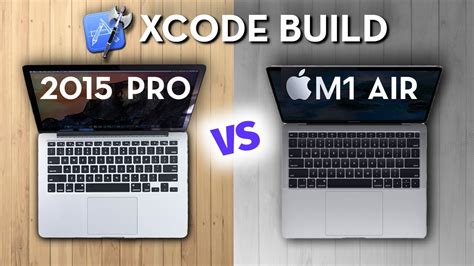 M1 Macbook Air Vs 2015 Macbook Pro Xcode Build Test Youtube
